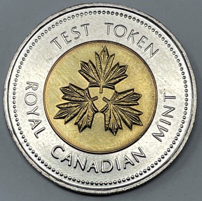 Original Issue 1996 Bi-metallic Canada $2 Test Token (circulation Fini ...